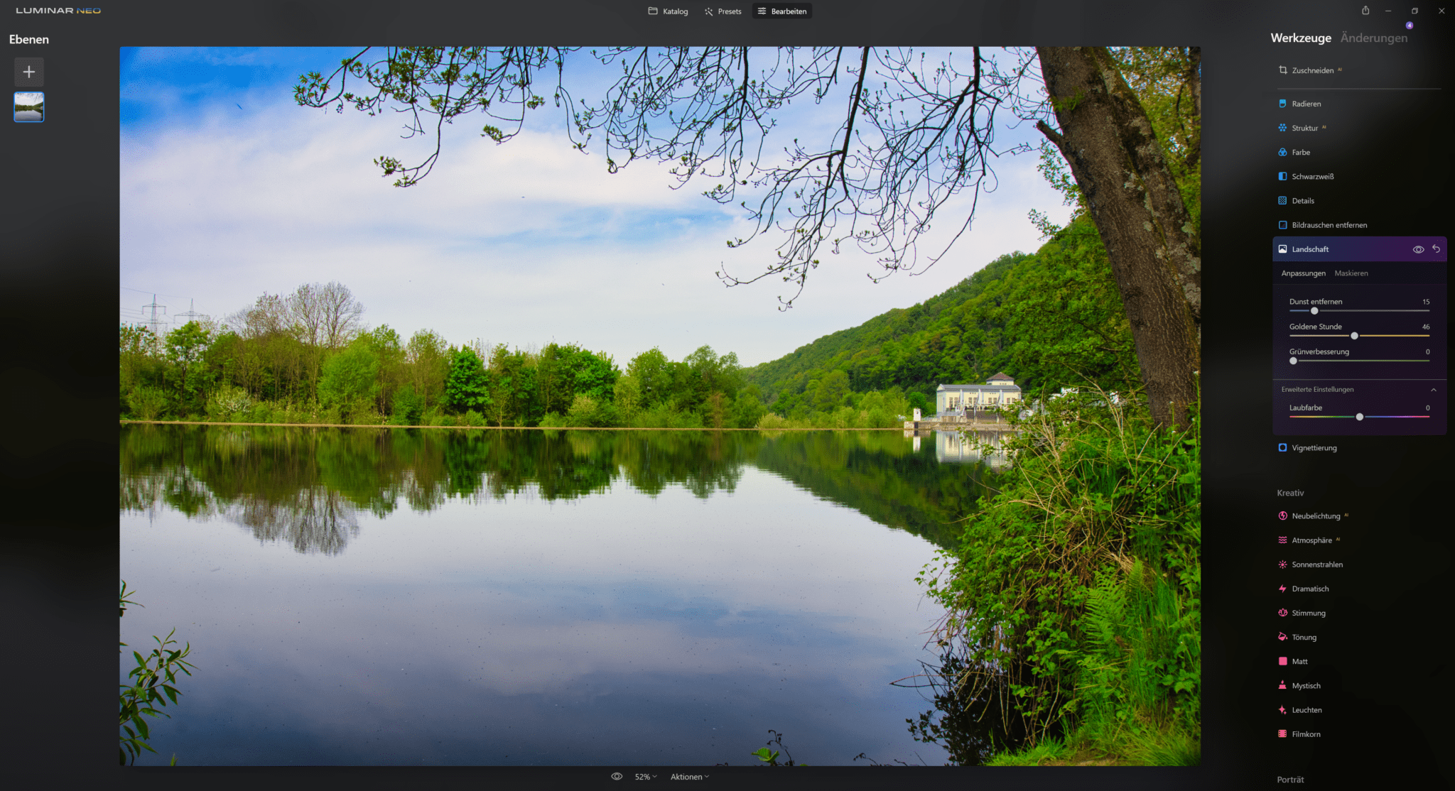Luminar Neo, hervorragender Umfang aber etwas langsam, die Lightroom ...