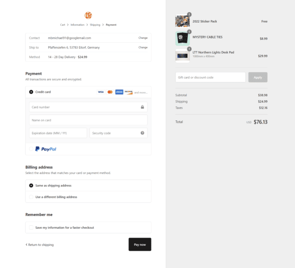 Erfahrungsbericht: Im LTT Store aus Deutschland bestellen - Techtest