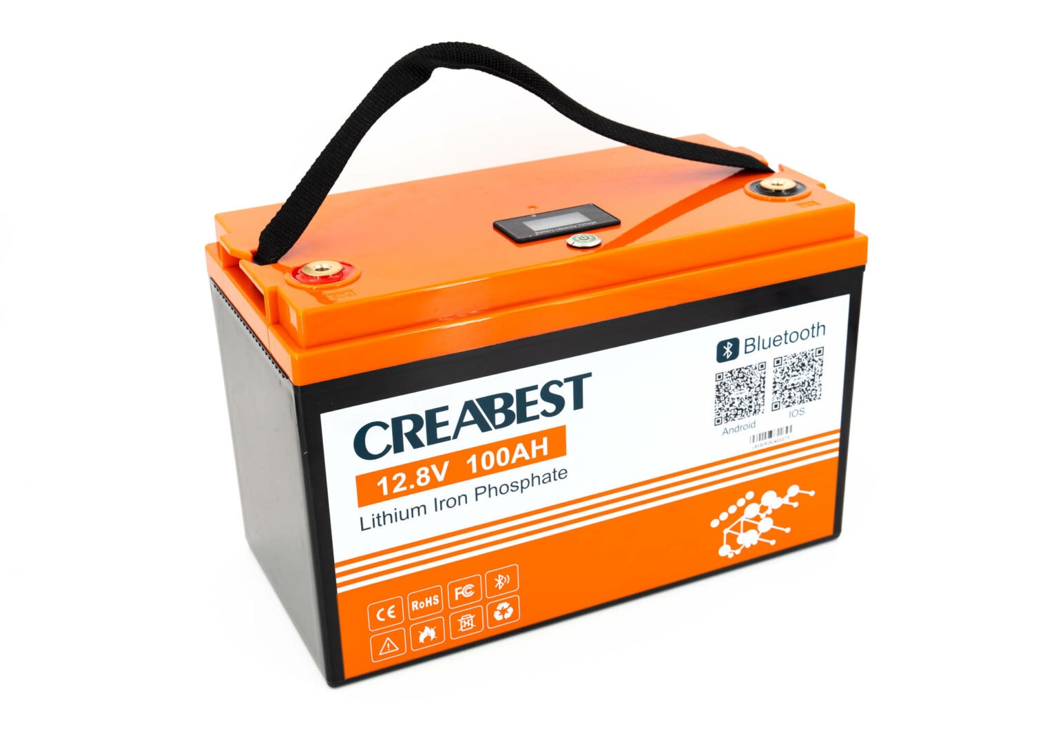 Der Creabest LiFePO4 Akku 100Ah 12,8V mit Bluetooth im Test - Techtest