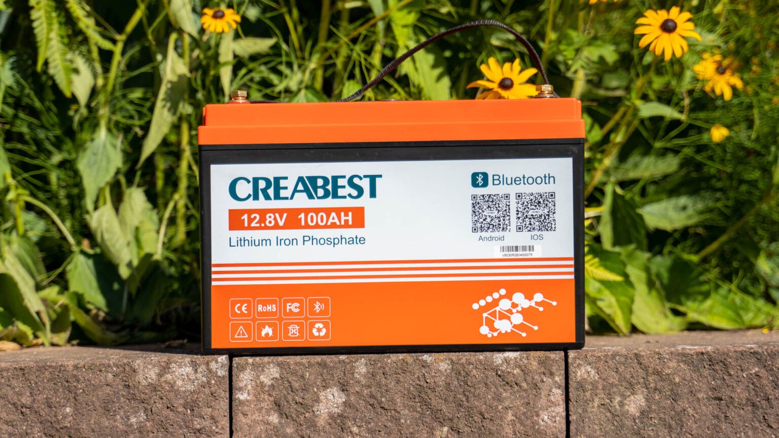 Der Creabest LiFePO4 Akku 100Ah 12,8V mit Bluetooth im Test - Techtest