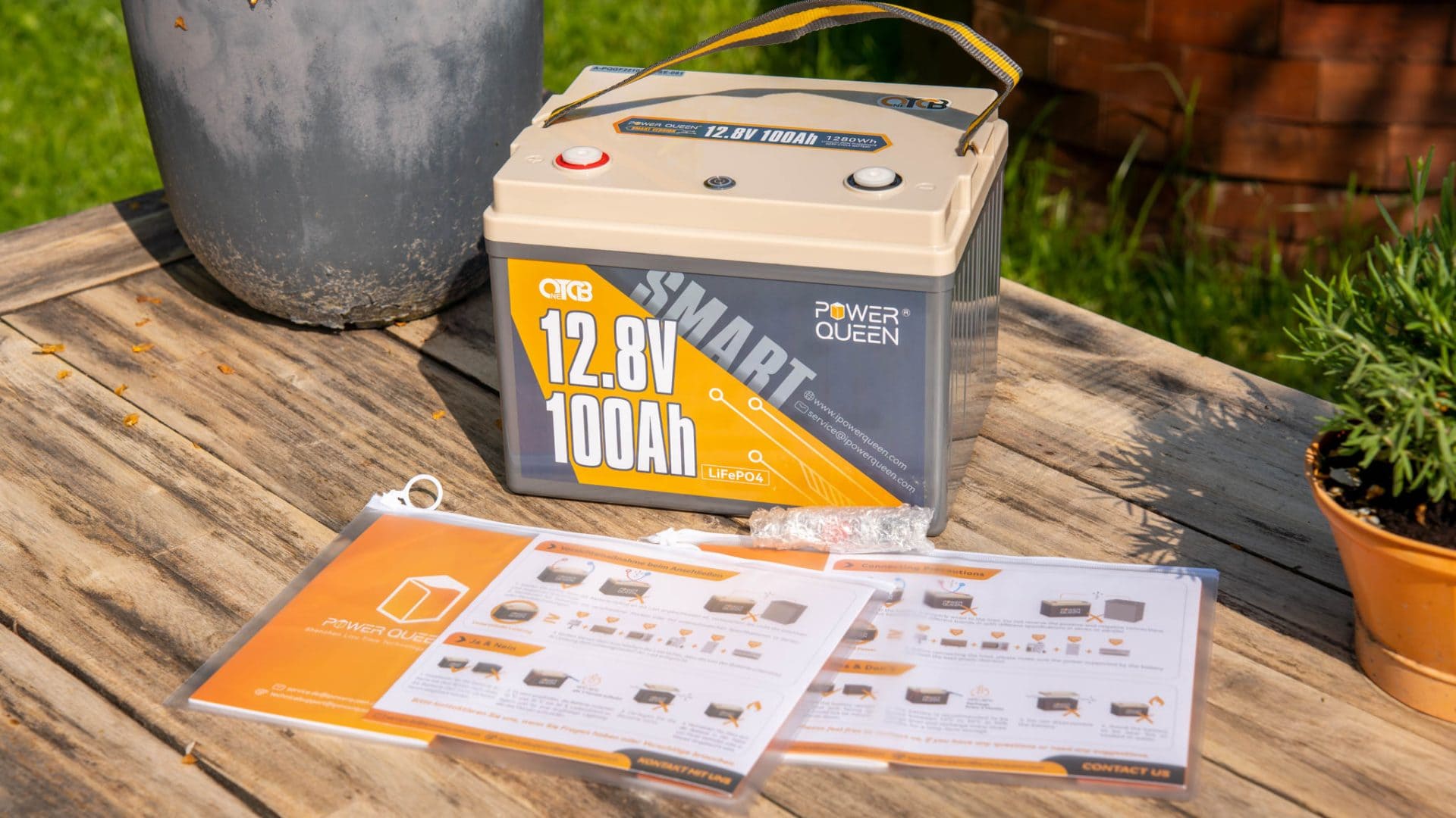 OTCB Smart LiFePO4 Akku? Was ist das? Power Queen 12,8V 100Ah OTCB ...