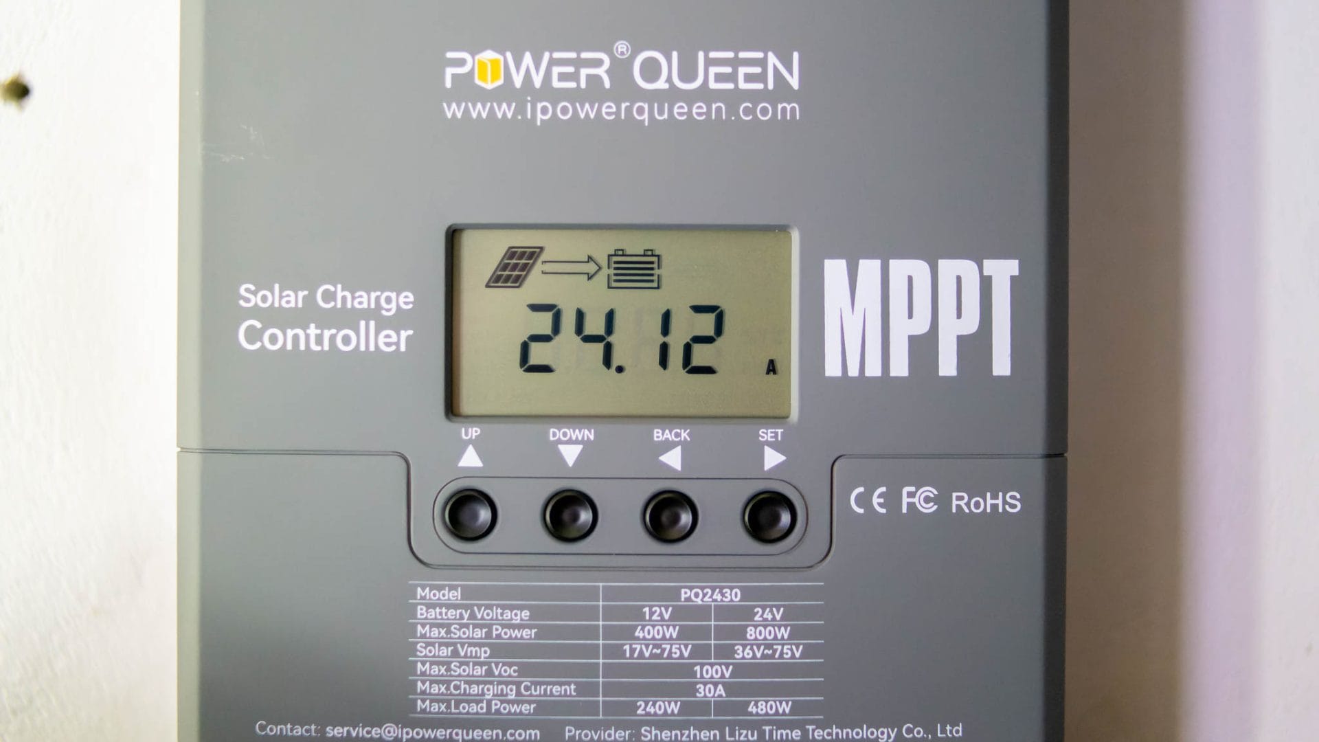 Power Queen PQ2430 MPPT Solarladeregler mit Bluetooth im Test - Techtest