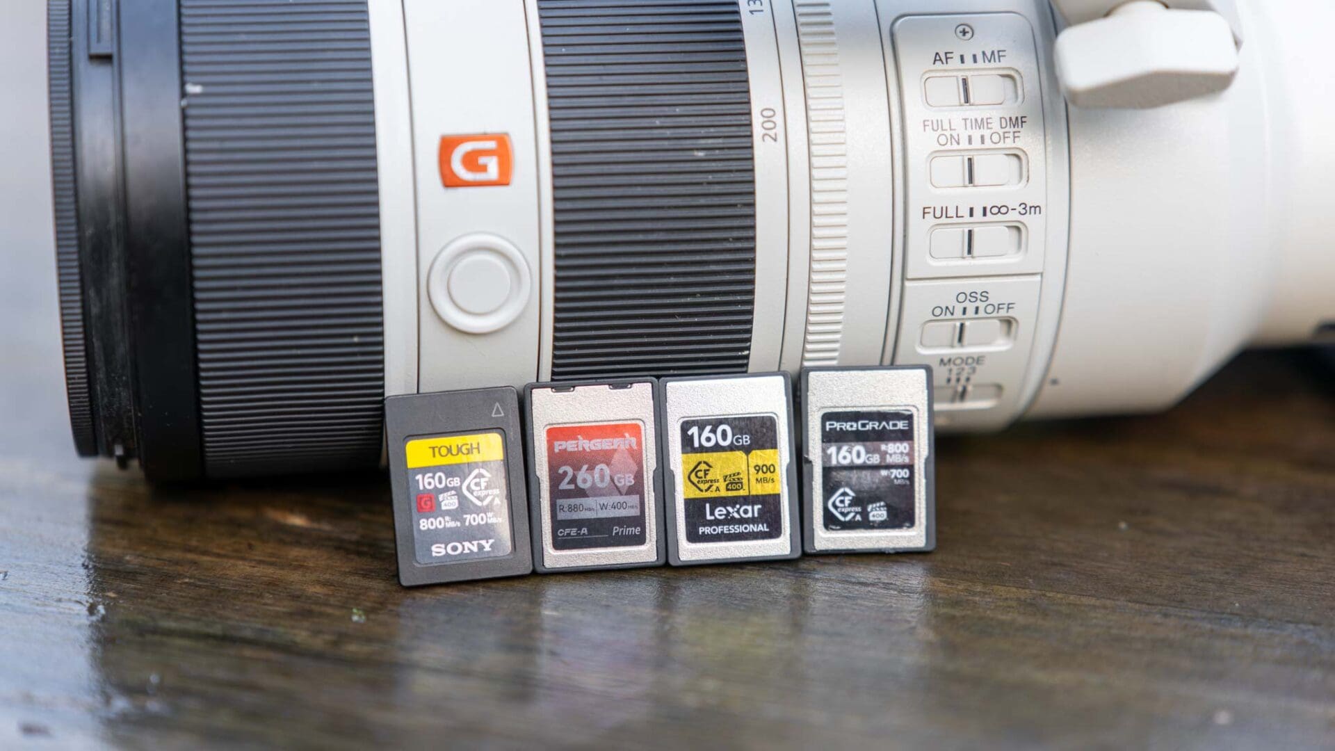 4x CFexpress Typ A Speicherkarten im Vergleich von Sony, Lexar ...