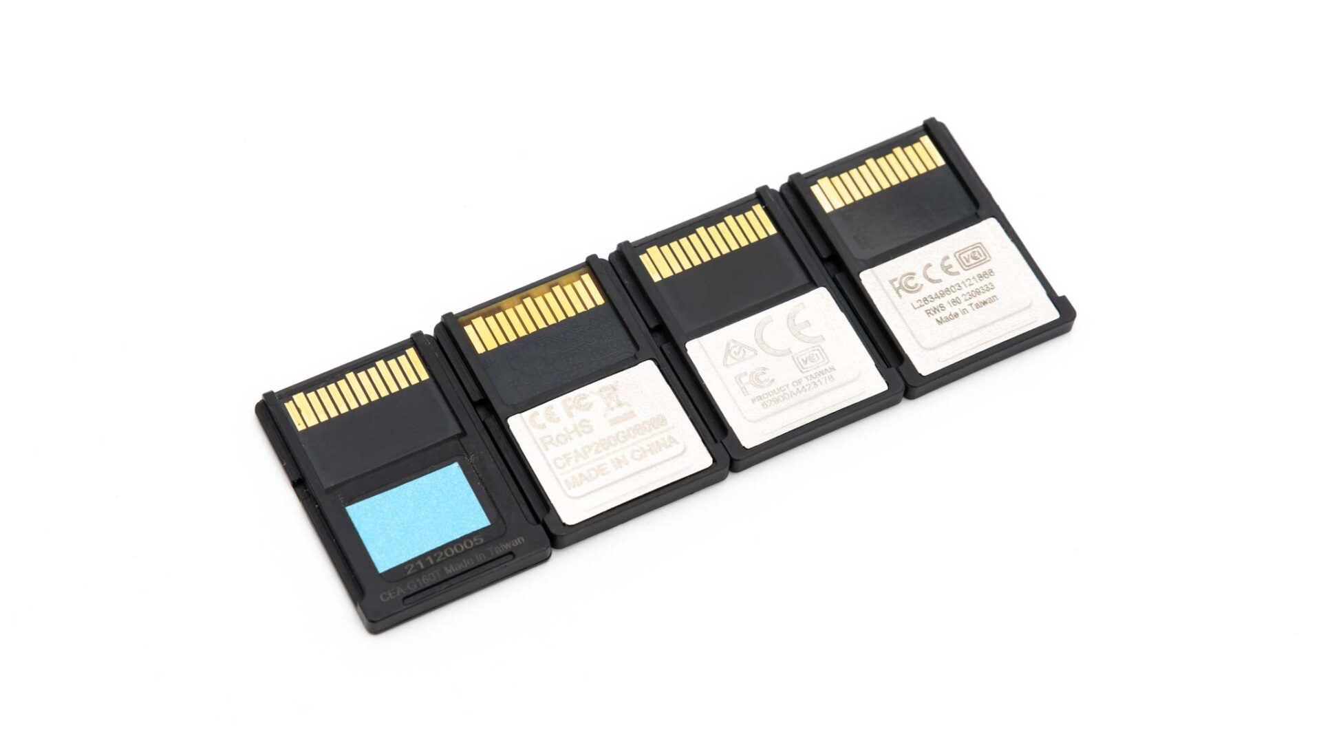 4x CFexpress Typ A Speicherkarten im Vergleich von Sony, Lexar ...